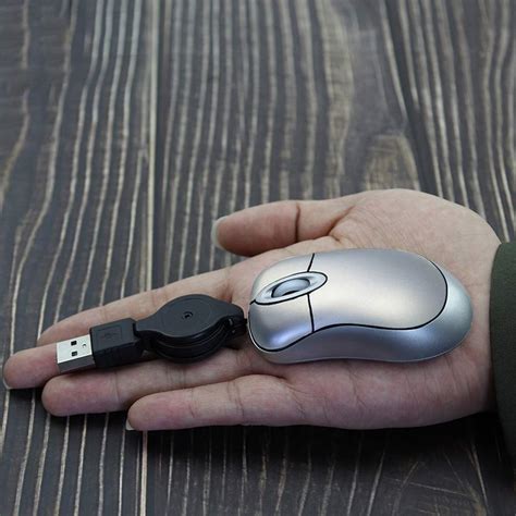 Mini Small Travel Optical Mouse Portable Usb Wired Mouse