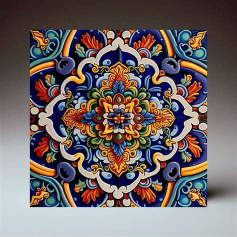 Vibrant Mexican Talavera Ceramic Tile Kitchen Decor Spanish Tile Wall