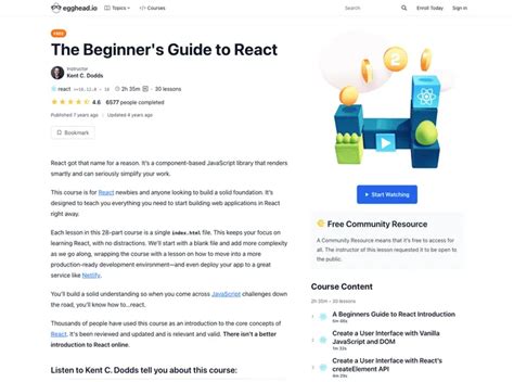 Beginners Guide To React By Kentcdodds A React Template Built At Lightspeed