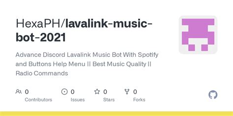 github hexaph lavalink music bot 2021 advance discord lavalink music