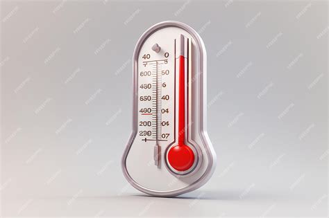 Premium Photo 3d Icon Render Of Thermometer Isolated On White Background Clipping Path