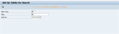 CLGT SAP Tcode Set Up Tables For Search