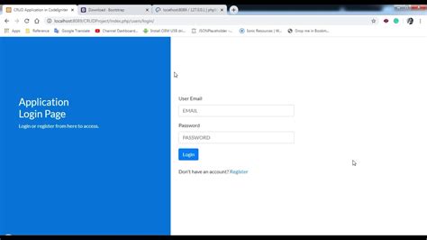 User Session With Login And Logout Crud Project Part 4 Youtube
