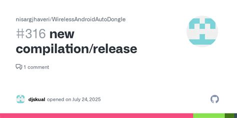 New Compilation Release Issue Nisargjhaveri Wirelessandroidautodongle Github