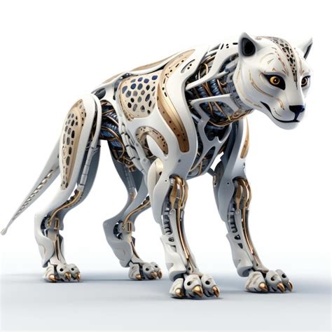 Premium Photo Robot Cheetah Illustration Cyborg Carnivore
