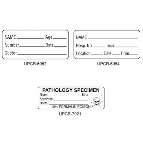 Pathology Specimen Labels Proscitech