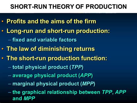 SHORT-RUN THEORY OF PRODUCTION - ppt video online download