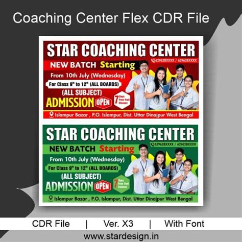 Coaching Class Flyer Design Star Design