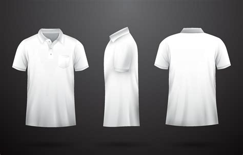 Realistic White Polo Mockup 22980194 Vector Art At Vecteezy