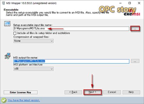 exe 파일을 msi 파일로 변환하는 프로그램 msi wrapper opc 스토리