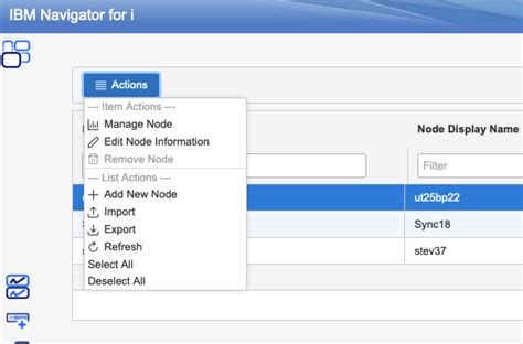 ibm navigator for i managing multiple ibm i endpoint nodes
