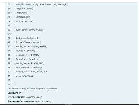 Solved Identify Errors And Correct Them Of The Following Chegg Com