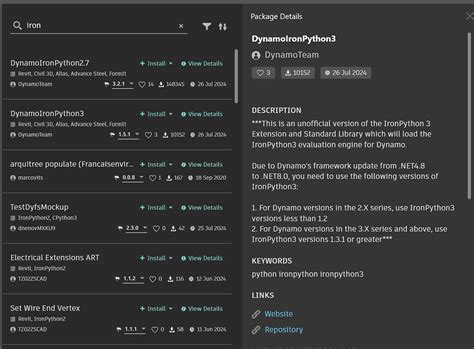 Dynamo And IronPython Dynamo