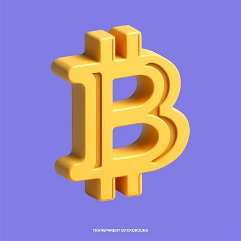 Premium Psd 3d Golden Bitcoin Symbol