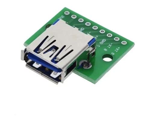 Modulo Adaptador Conector Usb Fêmea Dip mm Arduino
