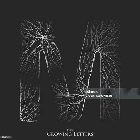 벡터 지점 또는 금이 알파벳의 편지 M입니다 성장 하는 흰색 라인으로 구성 된 M 기호입니다 골절된 편지입니다 대문자의 조명 Silhouet입니다 추상 폰트입니다 0명에