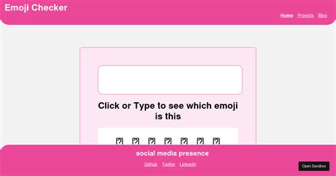 Emoji Interperter Codesandbox