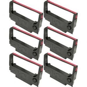 Compatible Epson Erc 30 Erc 34 Erc 38 Blackred Pos Ribbon 6 Pack
