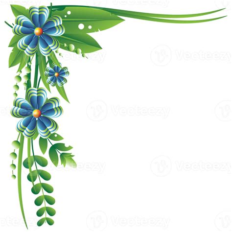 Flower Border Png Image Flower Border Flower Vector Border Vectorflower