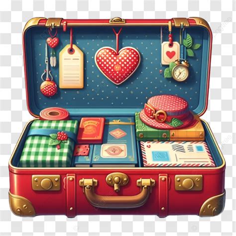 여행 필수 클립 아트 일러스트와 함께 빈티지 가방 여행 필수 클립 아트 일러스트와 함께 빈티지 가방 여행 필수품 여행 가방 Png 일러스트 및 이미지 에 대한 무료