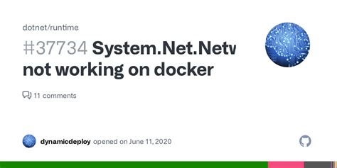systemworkinformation ping send not working on docker · issue