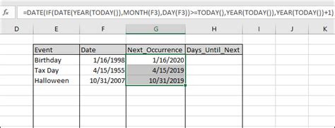 Use Excel To Calculate How Many Days Until An Event