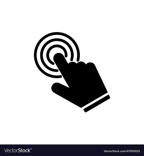 Click Icon Cursor Icon Pointer Sign Royalty Free Vector