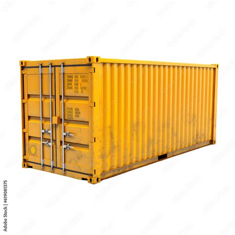 Orange Shipping Container Cargo Container Intermodal Container Iso