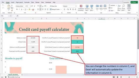 Excel Credit Card Payoff Calculator Template Mark S Excel Tips