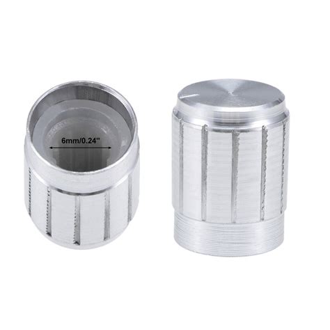 Silver Aluminium Alloy Potentiometer Knob Cap Ifuture Technology