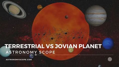 Difference Between Jovian Terrestrial Planets