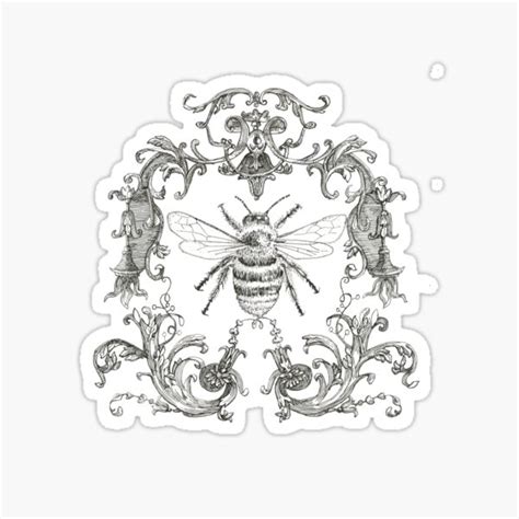 The Rococo Bee Sticker By Heiderbou Redbubble
