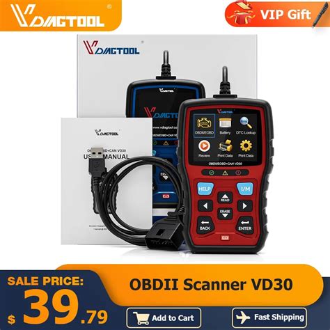 VDIAGTOOL VD30 OBD2 Scanner Code Reader Enhanced Automotive Diagnostic Scan Tool for Check ...