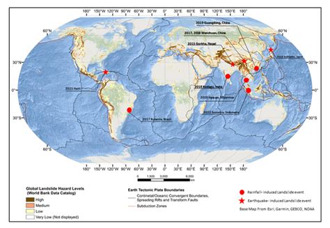 Rainfall And Earthquake Induced Landslide Events Present In The Hr Gldd