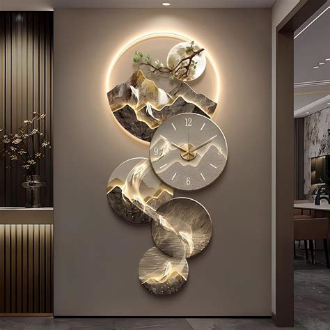 Sqxlxdd Reloj De Pared De Arte 3d Decorativo Gran
