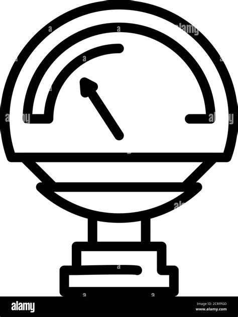 Manometer Valve Icon Outline Style Stock Vector Image Art Alamy