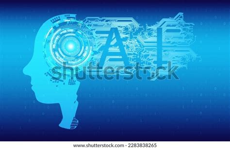 Ai Robot Binary Coding Processing Over Stock Vector Royalty Free 2283838265 Shutterstock