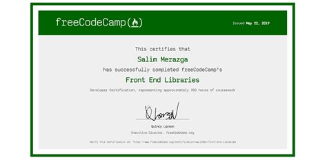 i got the front end libraries certification you can do this the