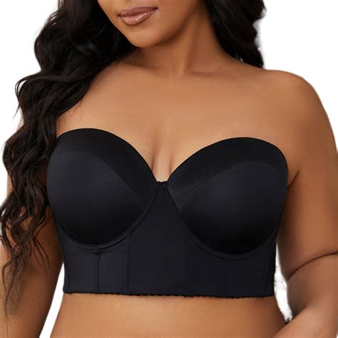 Sea Bbot Plus Size Strapless Bra For Women Longline Corset Bra