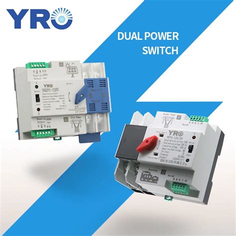 Din Rail 2P Mini ATS Dual Power Automatic Transfer Switch Electrical Selector Switches