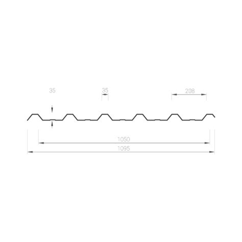 Купити Профнастил для даху, НС35 ᐈ Металіка