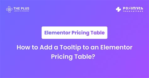 How To Add A Tooltip To An Elementor Pricing Table The Plus Addons For Elementor
