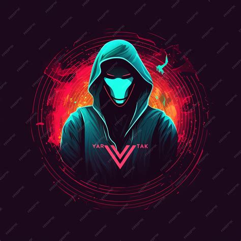 Premium Photo Logo With A Hooded Hacker