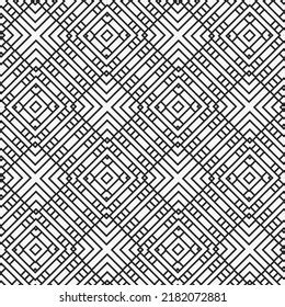 Geometric Black Seamless Pattern Interlaced Lines Stock Vector Royalty Free 2257108021