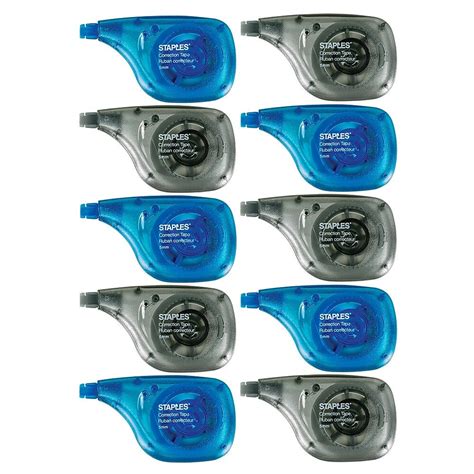 Staples Sidewinder Correction Tape 10 Pack Staplesca