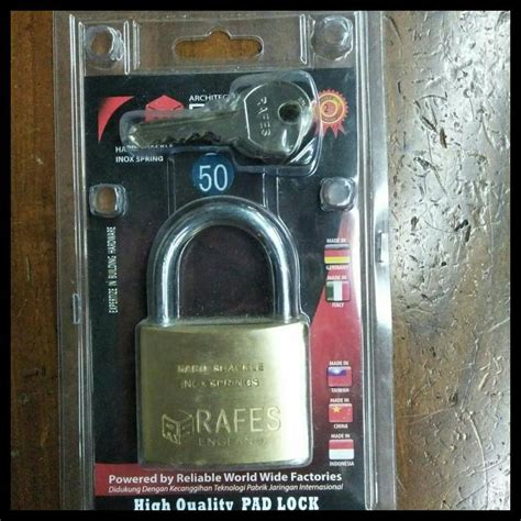 Jual Gembok Rafes 50mm Solid Brass Shopee Indonesia