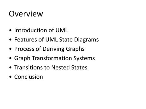 State Digrams In Uml A Formal Senmatics Using Graph Transformations Ppt Download