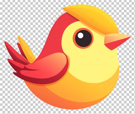 Cute Bird Cute Red And Yellow Bird Png Clipart Adorable Bird