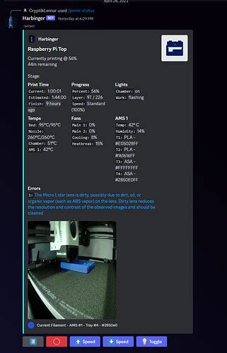 Nodejs Bambu Library And A Discord Bot Bambu Lab Software Bambu