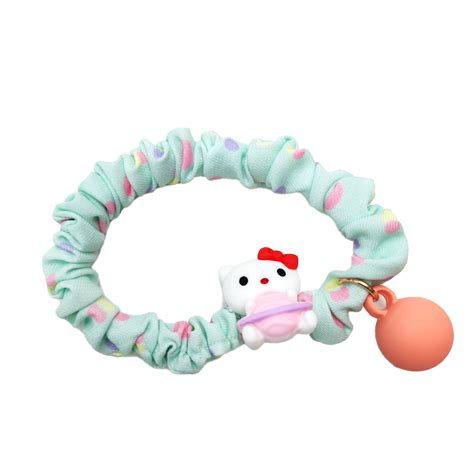 산리오 캐릭터 곱창머리끈 헤어끈 헤어슈슈 5개세트 카멜